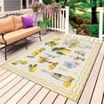 Boho Lemons Outdoor Rug for Patio/Deck/Porch, Non-Slip Large Area Rug 6 ...