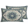 Boho Lumbar Pillow Covers 12 x 20 Inch Pillow Covers Set of 2 ...