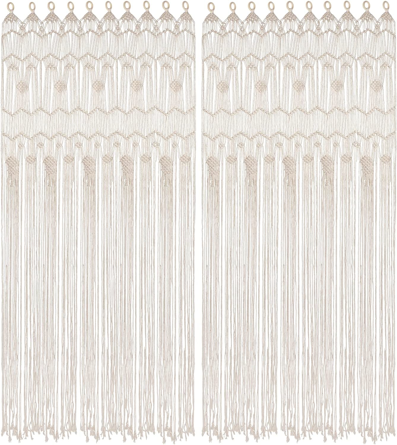 Boho Macrame Window Curtain Room Divider Doorway Curtain 79 x 35 Inches ...