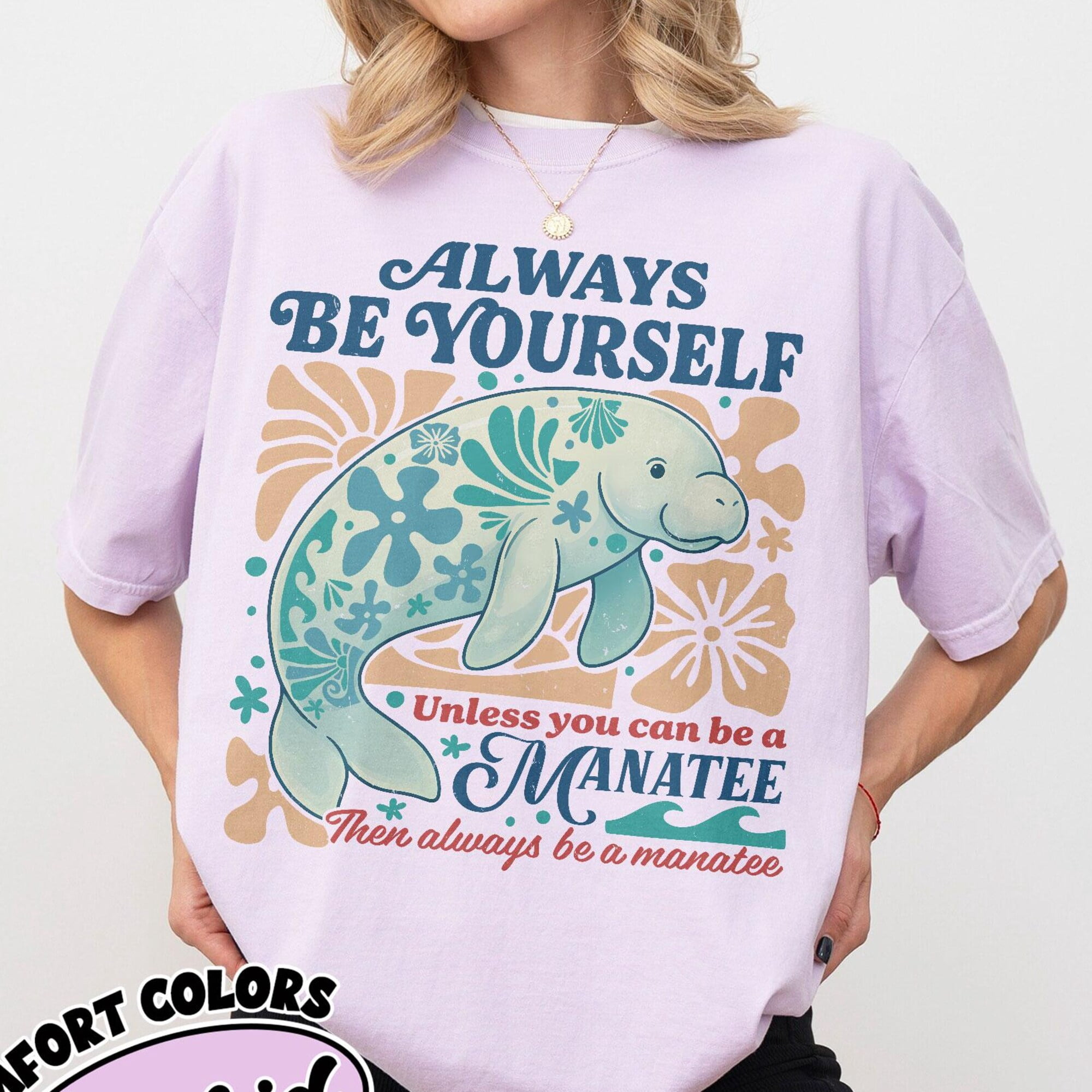 Boho Manatee Shirt Chubby Mermaid Tshirt Respect the Local Always Be ...