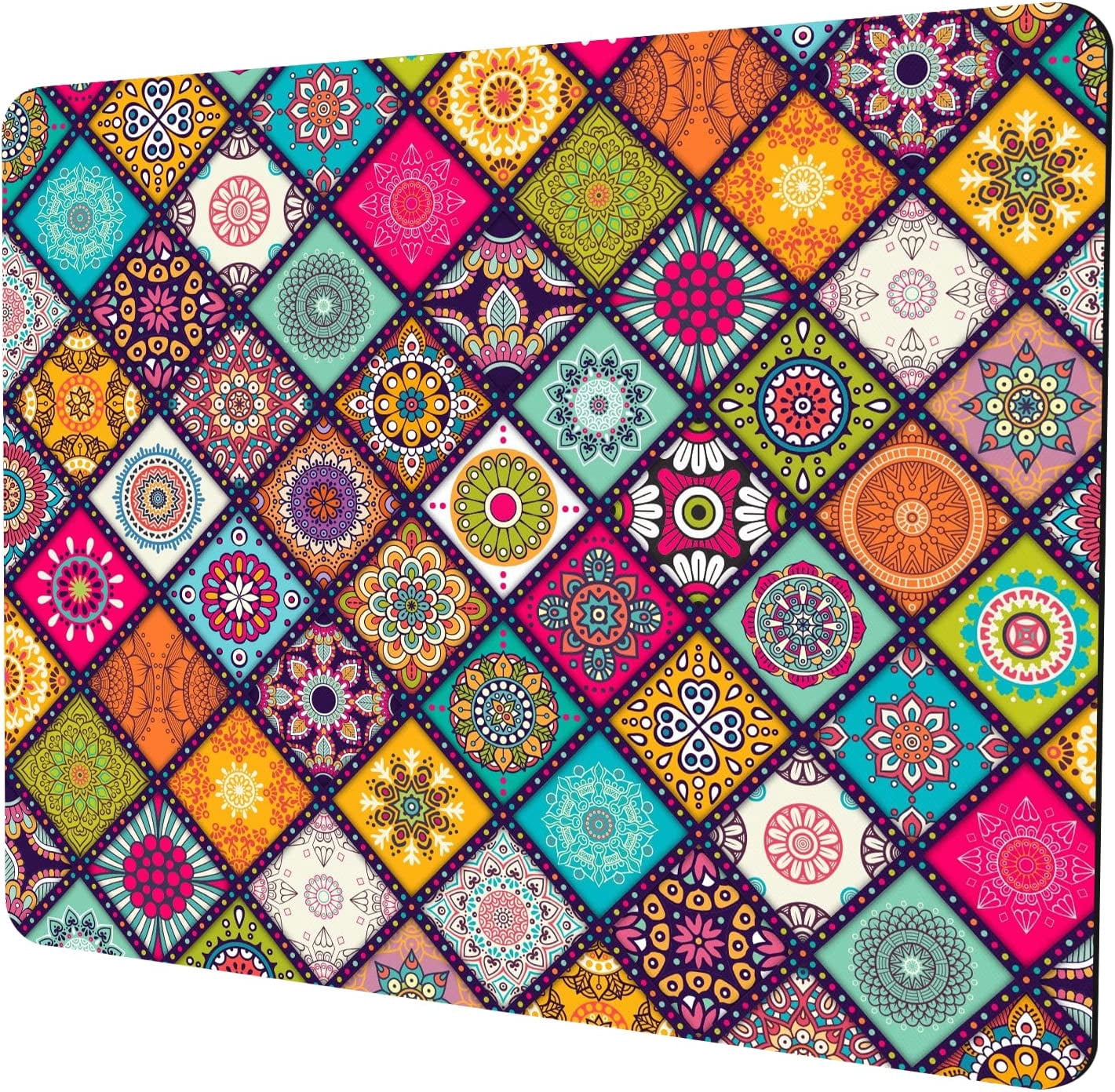 Boho Mandala Art Mouse Pad with Design Computer Laptop Non-Slip Rubber ...
