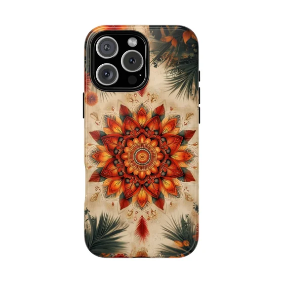 Boho Mandala Floral Pattern Aesthetic Phone Case for iPhone Case 17 ...