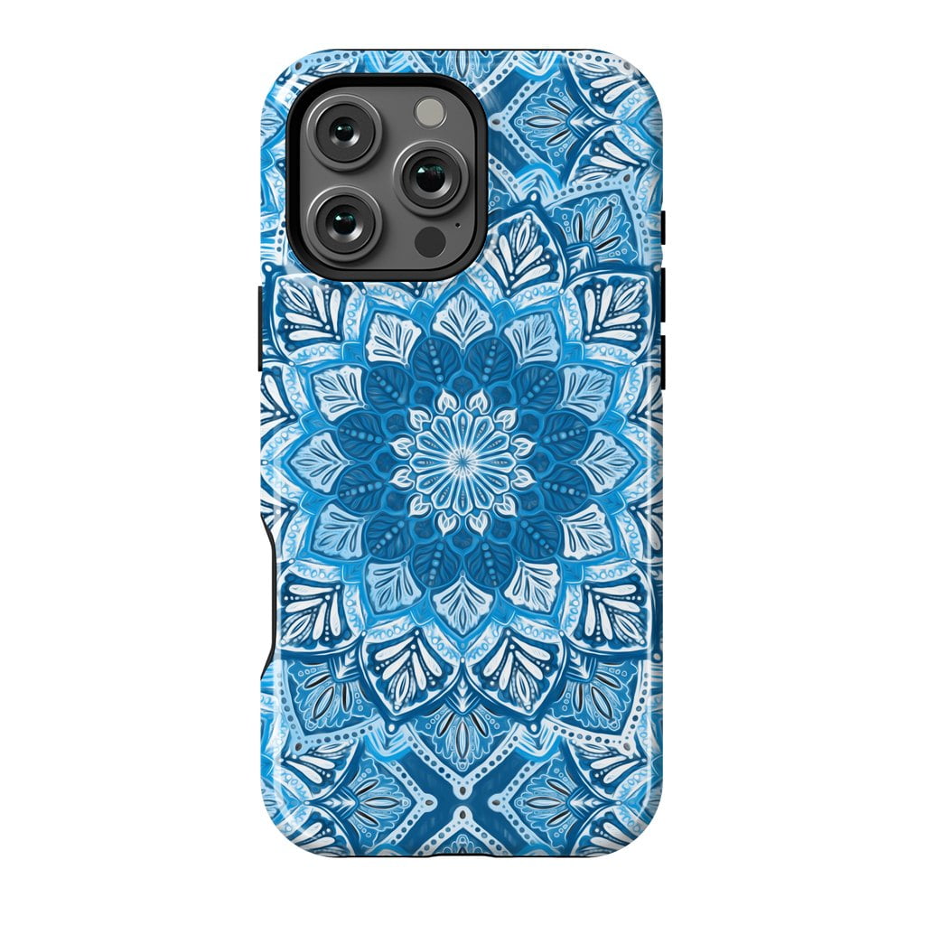 Boho Mandala Monochrome Pattern Art iPhone Case 17 16 15 14 13 12 11 ...
