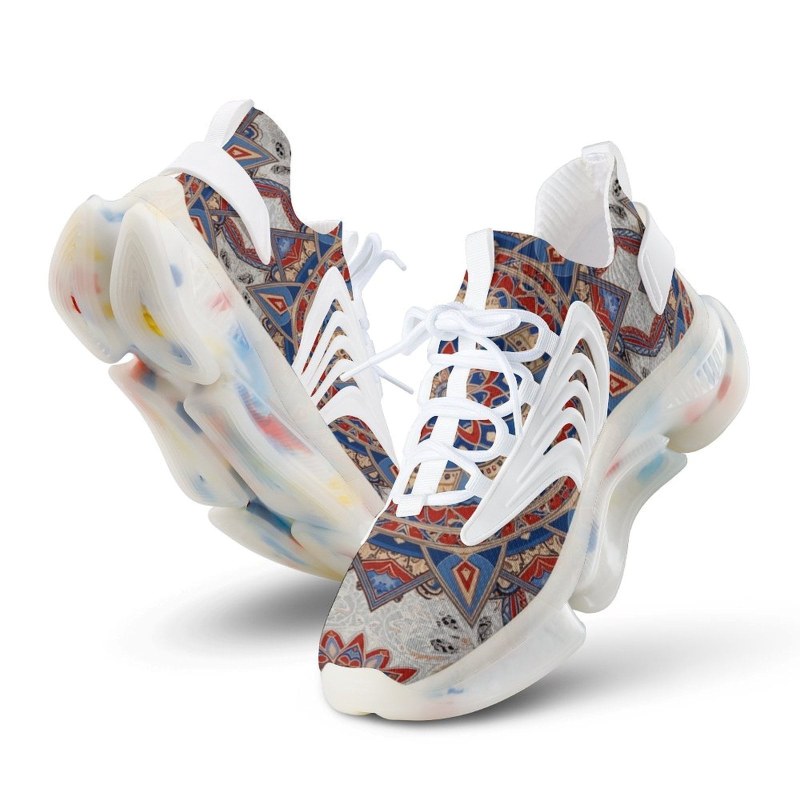 Boho Mandala Print Design Walking Shoes for Men Woman Lightweight ...