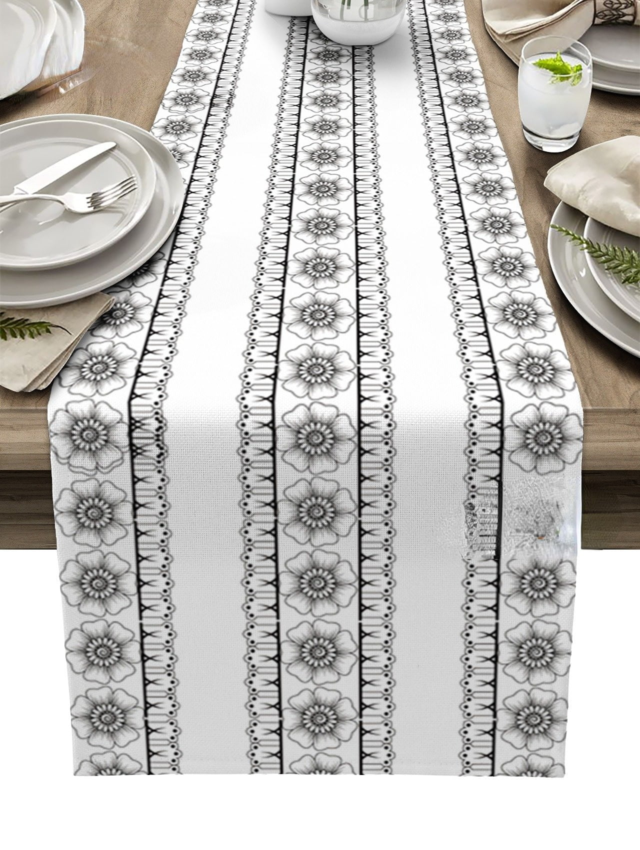 Boho Mandala Printing Table Runner for Dining Table Party Decor Anti ...