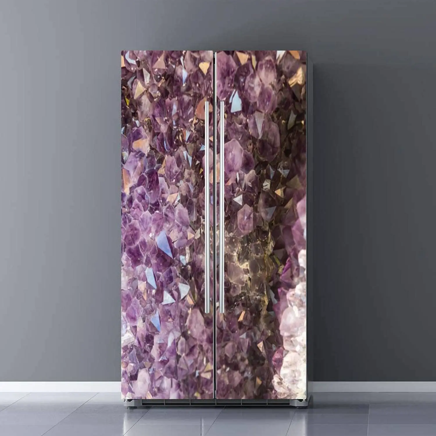 Boho Mandala Refrigerator Wrap Self Adhesive Bohemian Floral Fridge ...