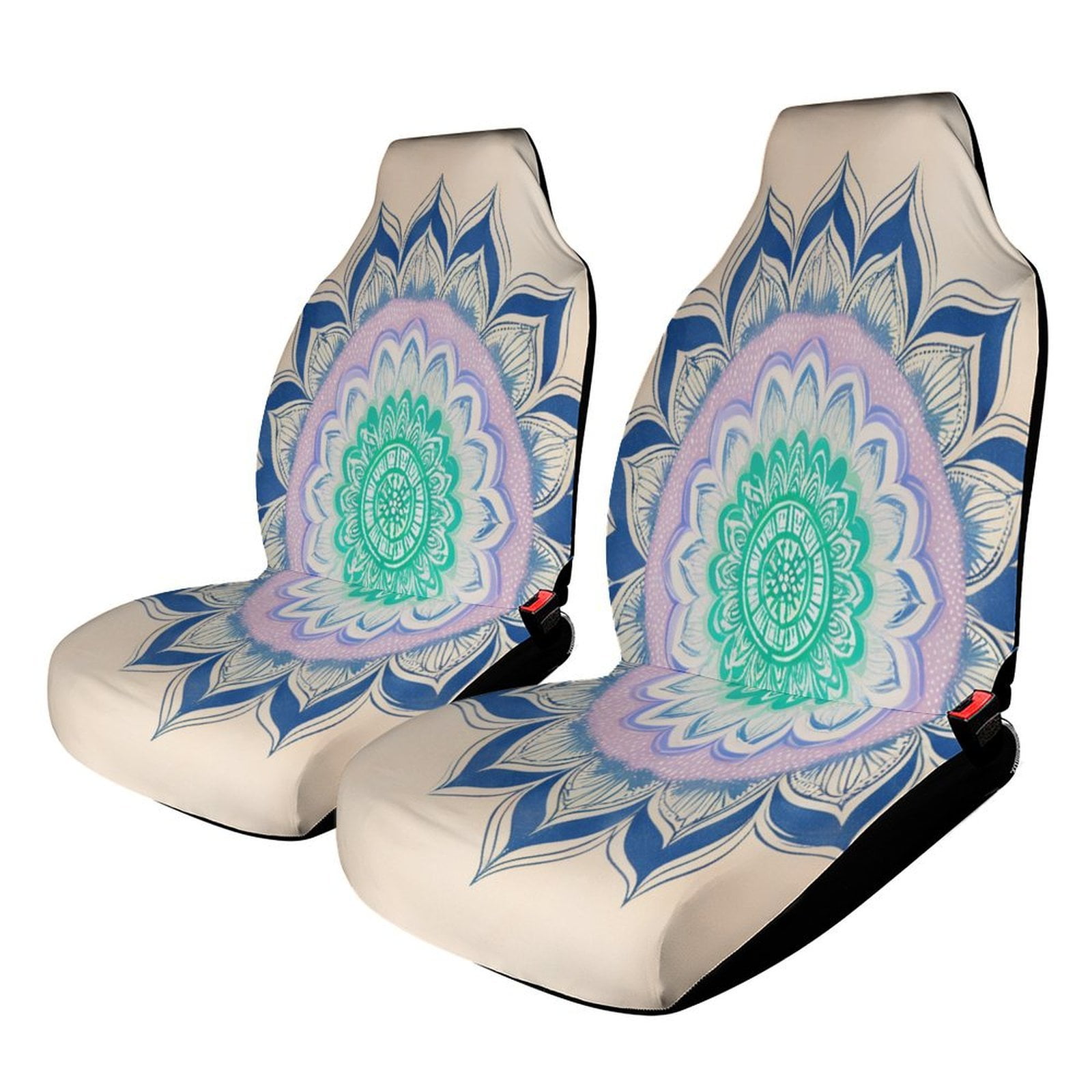 Boho Mandala Tapestry Art Car Seat Covers Front Seats Universal Fit for ...