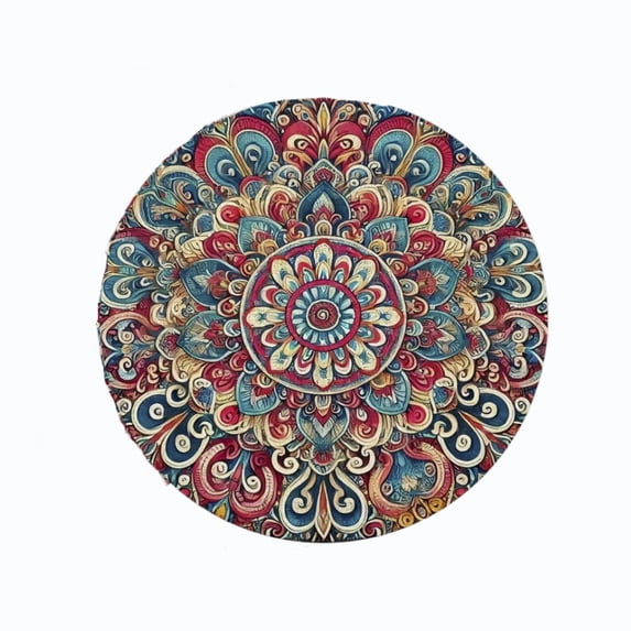 Boho Mandalas Print Round Placemat Non S Heat Safe Decorative Mat for ...