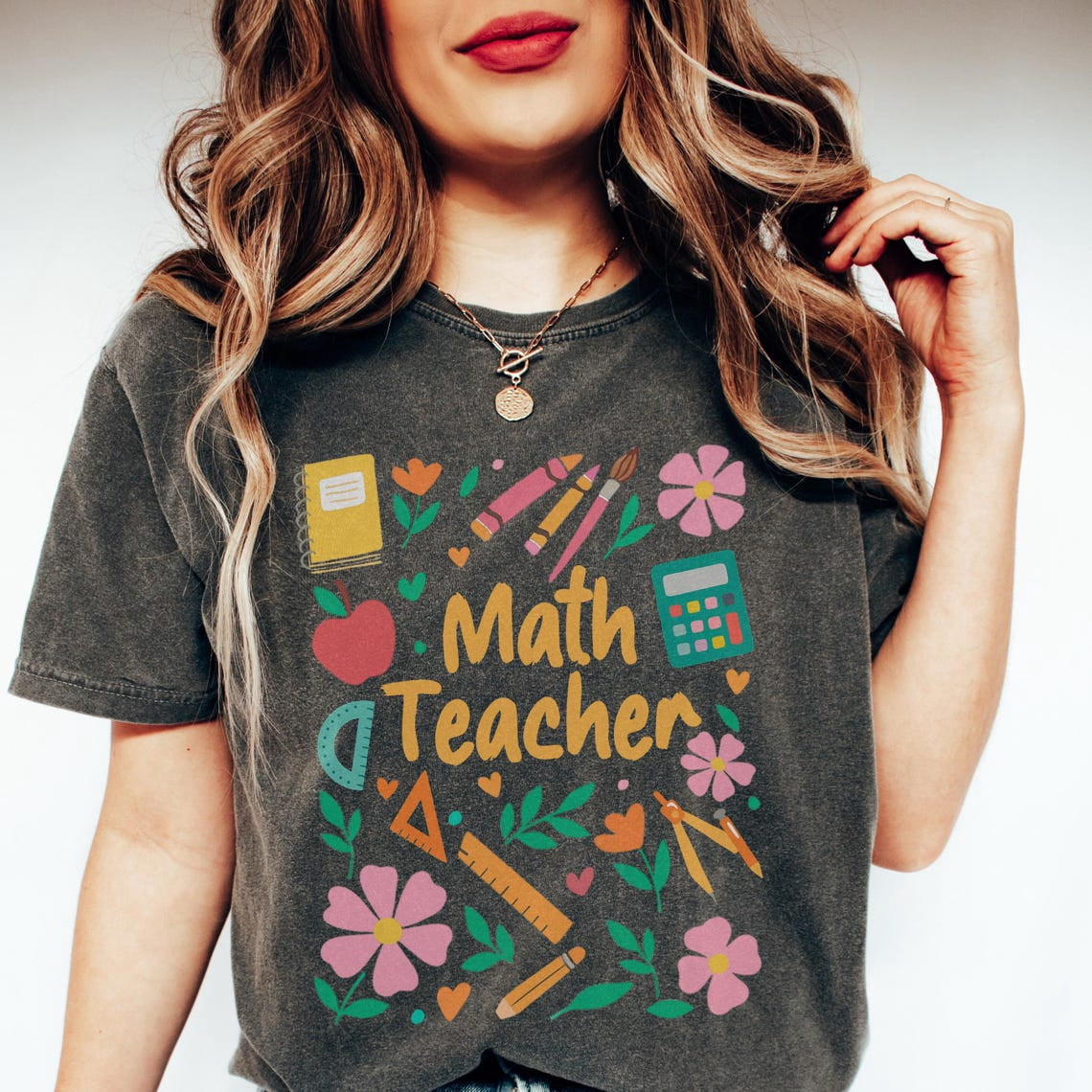 Boho Math Teacher Shirt, New Math Teacher, Math Teacher T-Shirt ...