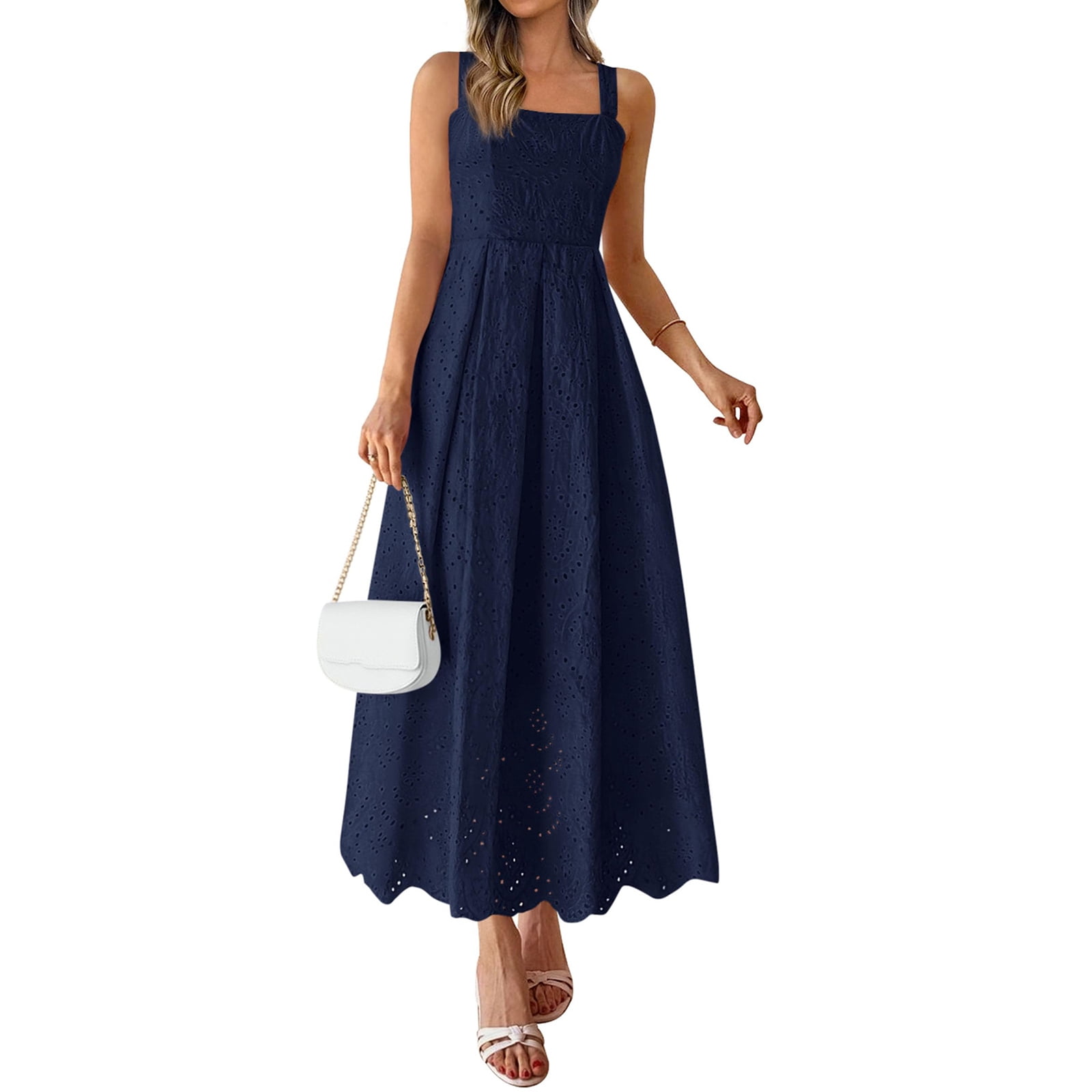 Boho Maxi Dress Sleeveless Summer Dresses for Women 2026 Beach Vacation ...