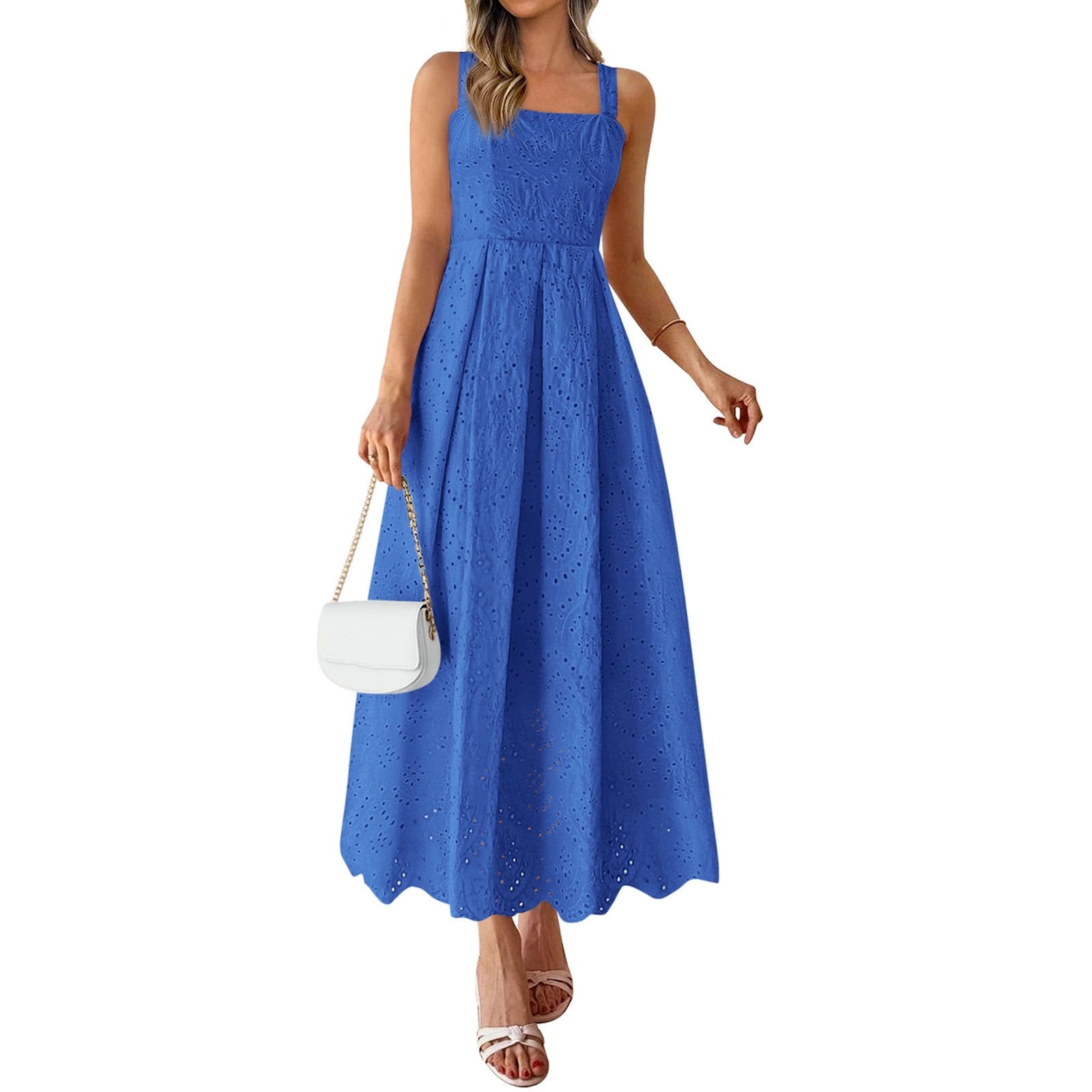 Boho Maxi Dress Sleeveless Summer Dresses for Women 2026 Beach Vacation ...