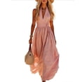 Boho Maxi Dresses for Women Cotton Linen Sleeveless Summer Sundress ...