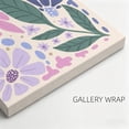 "Boho Meadow" Abstract Floral Canvas Art, Modern Pastel Botanical ...