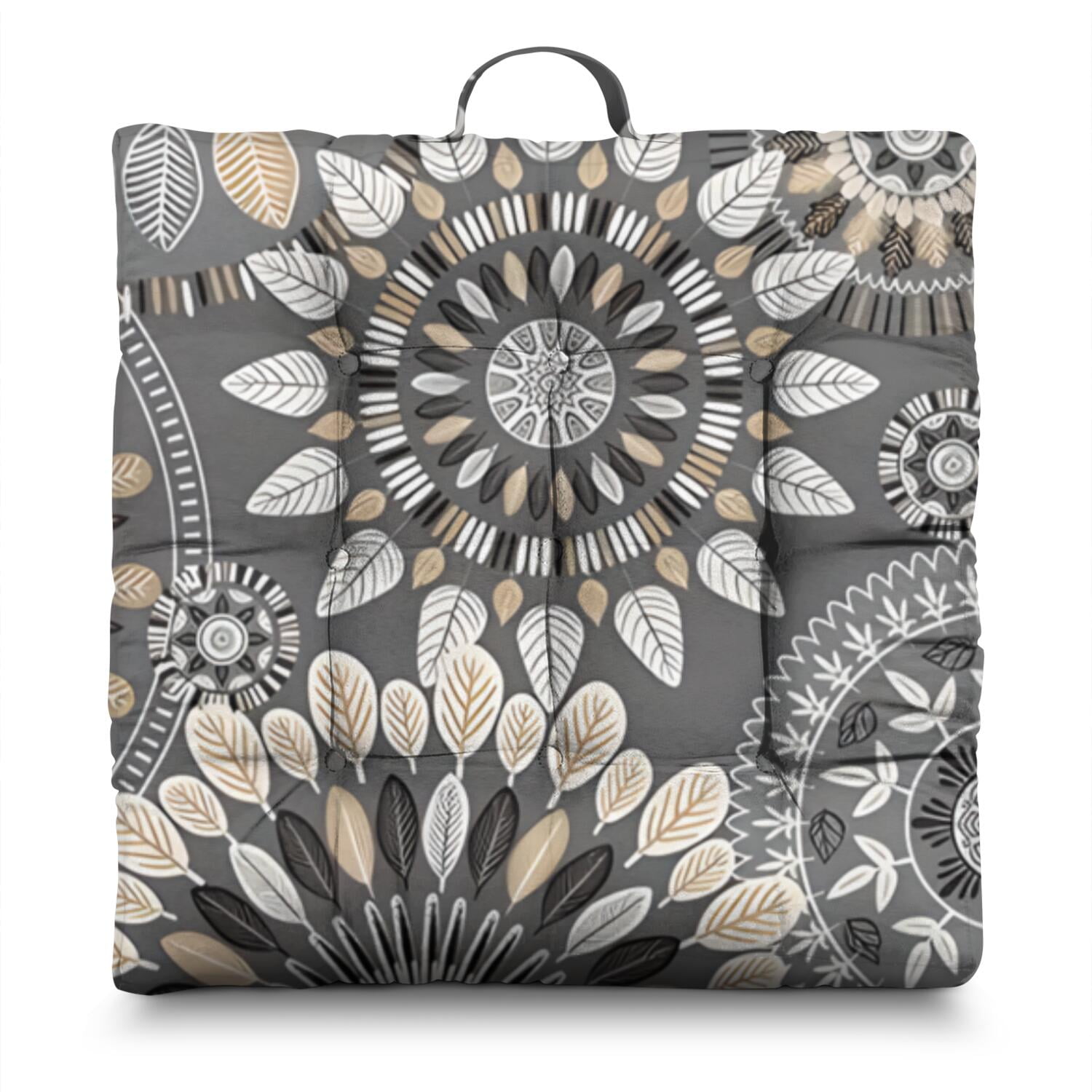 Boho Meditation Cushion 22 Inch, Square Dutch Velvet Floor Pillow for ...