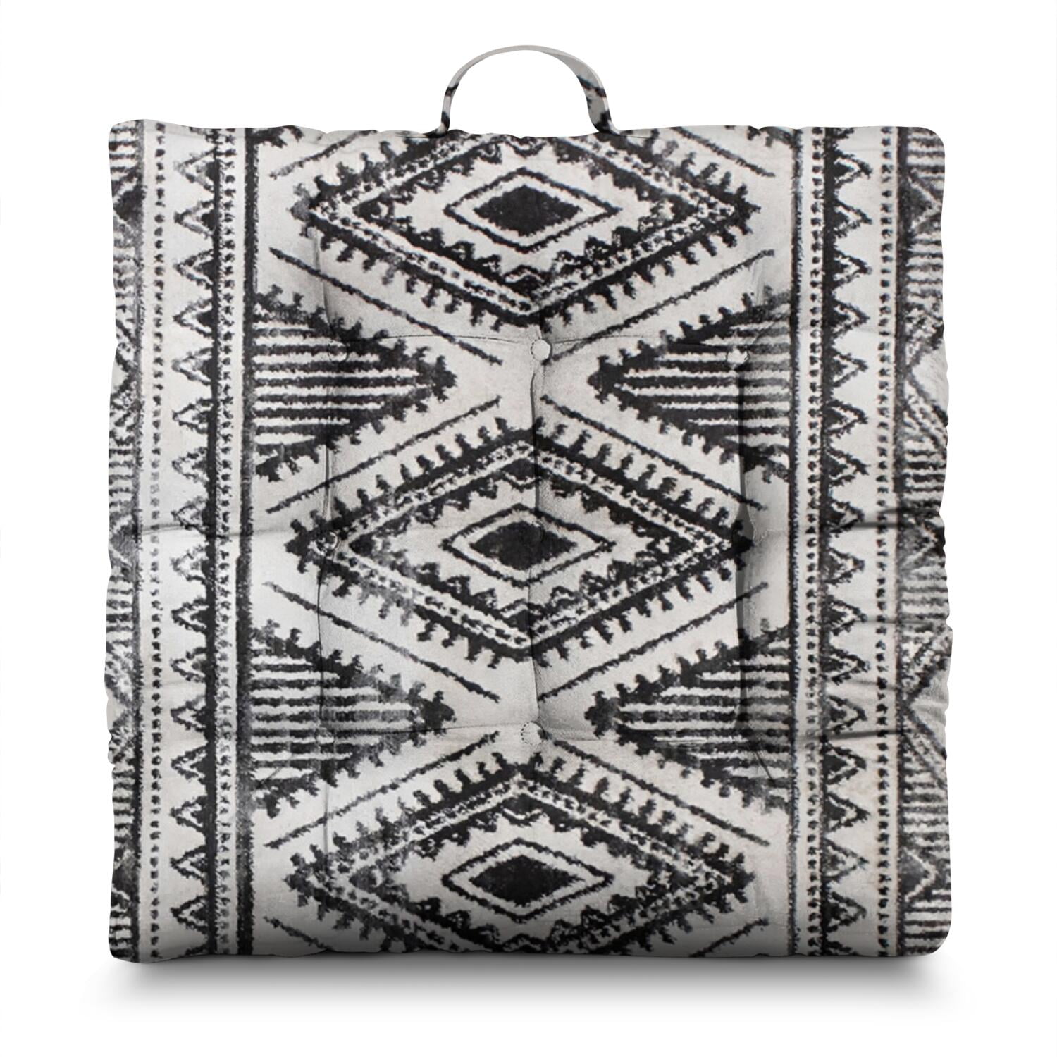 Boho Meditation Mat, Dutch Velvet Floor Pillow, Cushion for Sitting ...