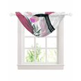 Boho Middle Century Sheer Waterfall Valance Curtains for Window ...