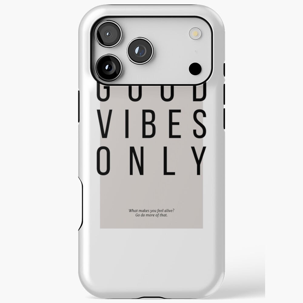 Boho Minimalist Good Energy Only iPhone Case 17 11 12 13 14 15 16 Pro ...