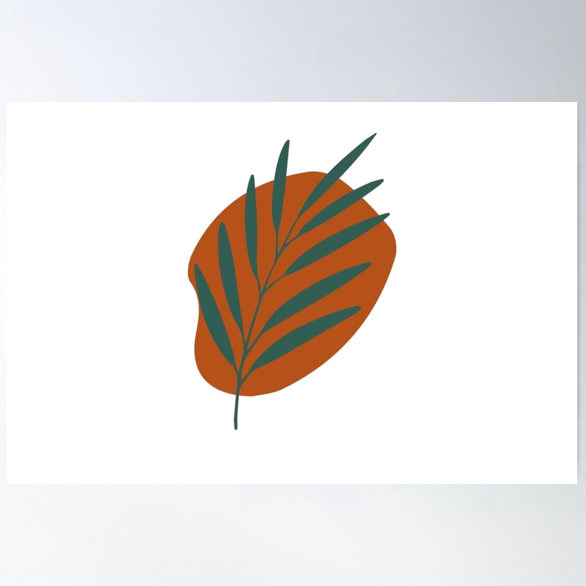 Boho Minimalist Leaf Design Poster Wall Art Modern Wall Decor Wall Art ...