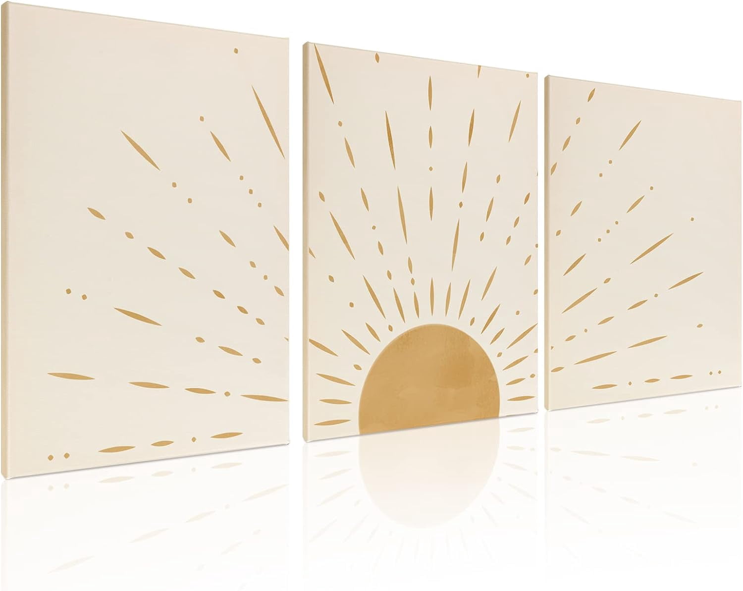 Boho Minimalist Wall Art - Framed Canvas Prints - Perfect for Modern ...