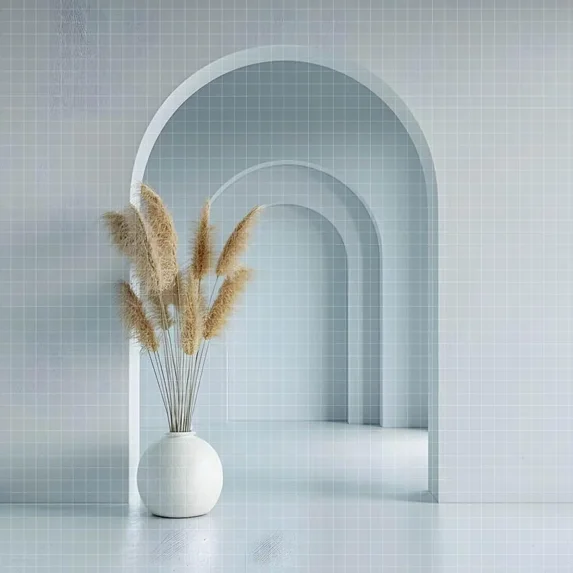 Boho Minimalistic Blue Arch Adult Birthday Maternity Wedding Portrait r ...