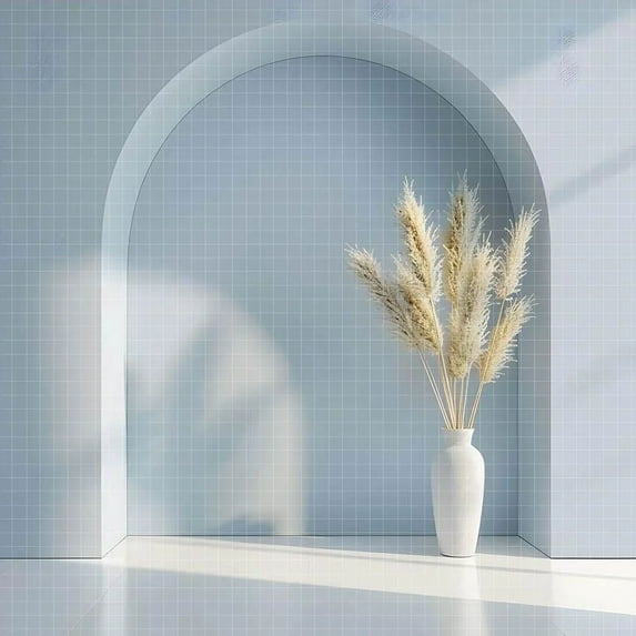 Boho Minimalistic Blue Arch Adult Birthday Maternity Wedding Portrait r ...