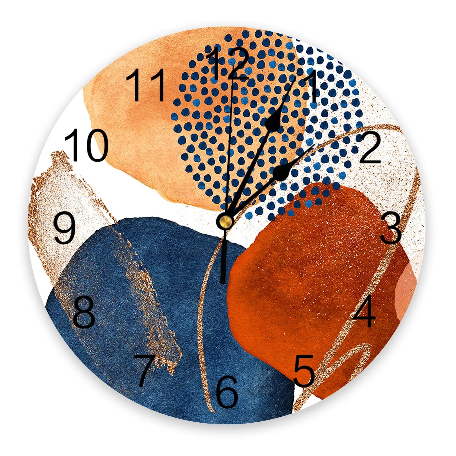 Boho Modern Geometric Abstraction Clocks Wall Home Decor Modern Kitchen ...