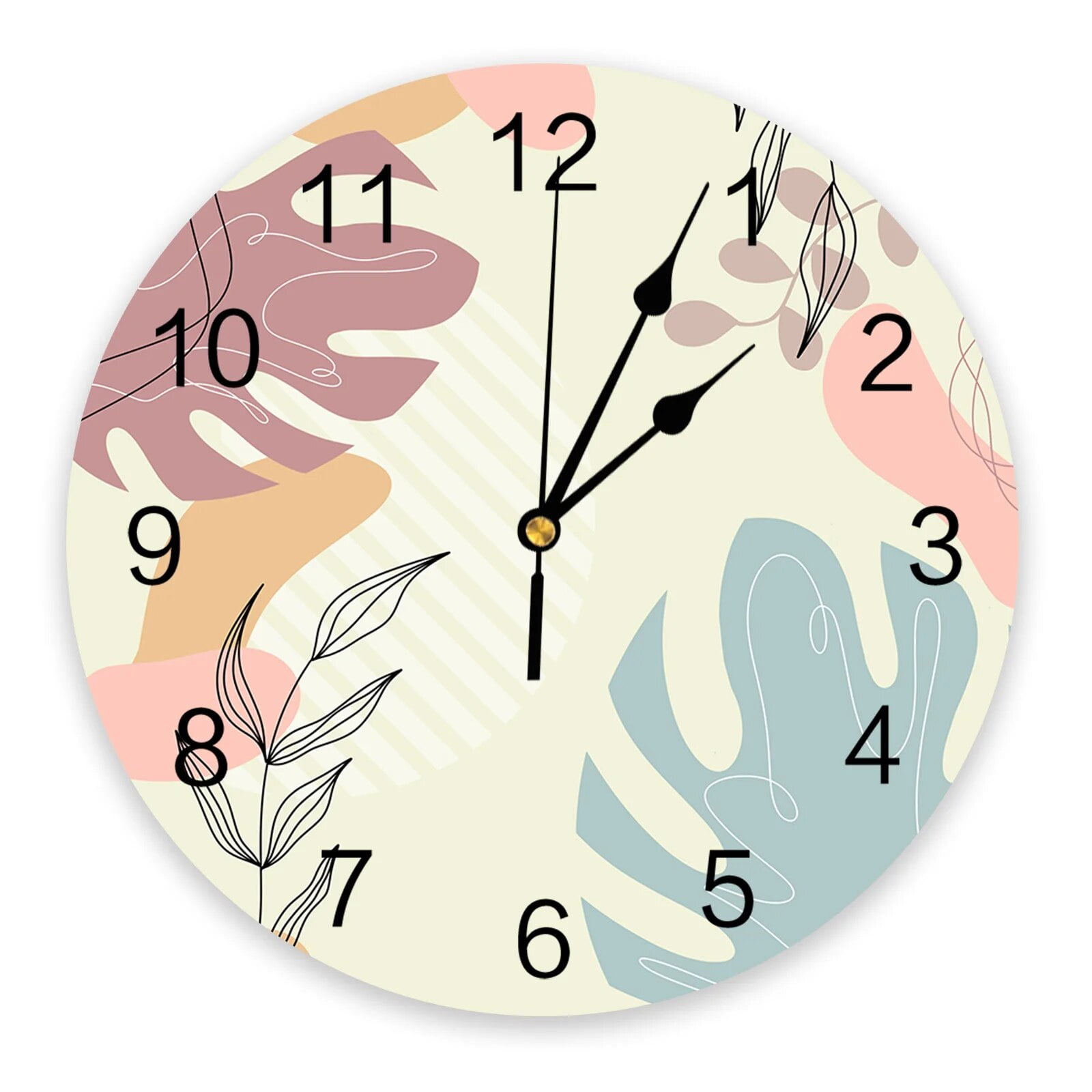 Boho Modern Geometric Abstraction Clocks Wall Home Decor Modern Kitchen ...