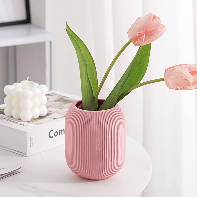 Boho Modern Minimalist Farmhouse Ceramic Bud Vases Set Small Decorative ...