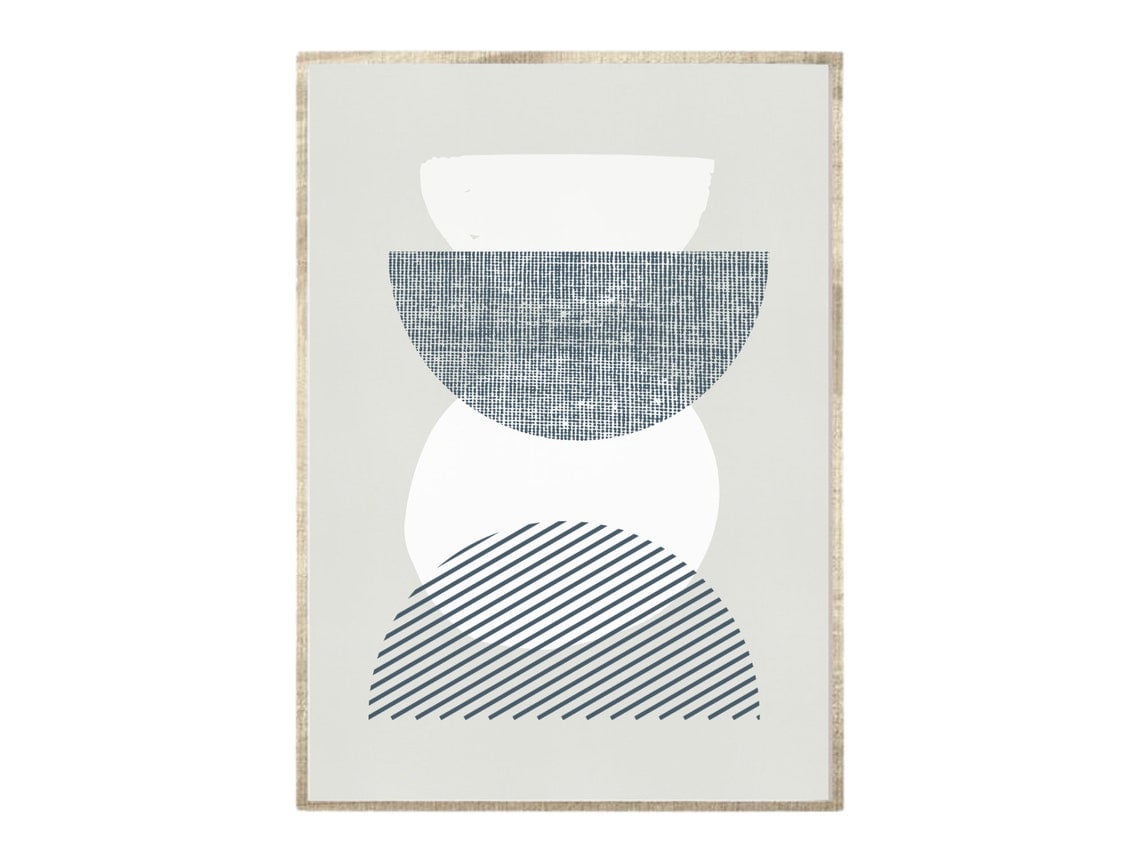Boho Modern Poster, Geometric Shapes Poster Wall Art, Mid Century ...
