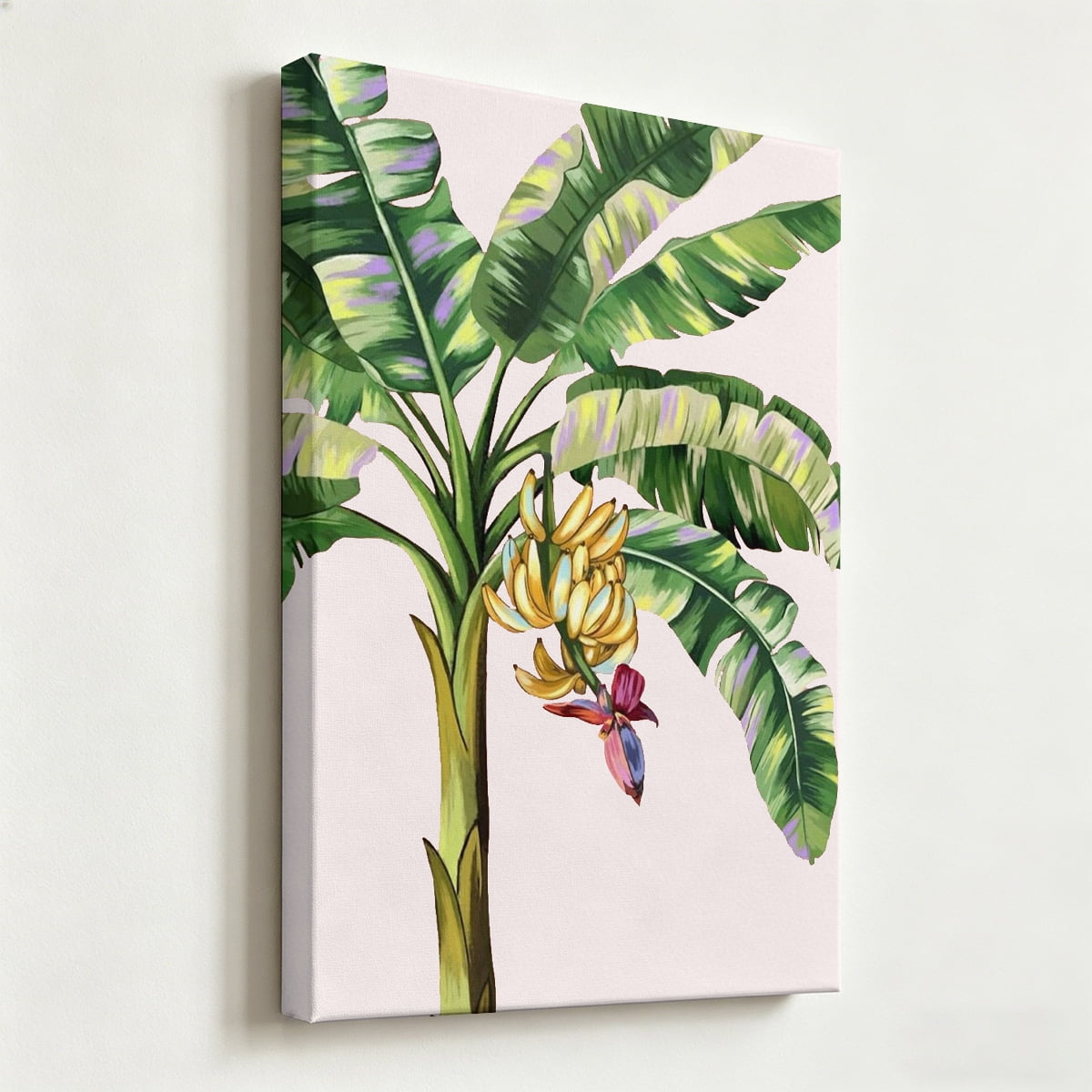 "Boho Moonlit Meadow" Botanical Canvas Art, Whimsical Dandelion and ...