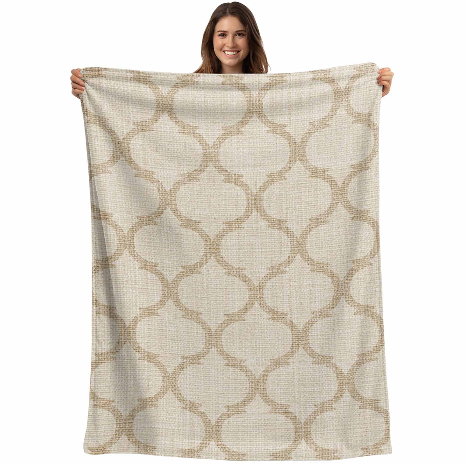 Boho Moroccan Blanket Soft Cozy Warm Throw Blanket for Couch, Plush ...