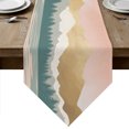 Boho Mountains Table Runner Linen Burlap Table Runner 72 Inches Long ...