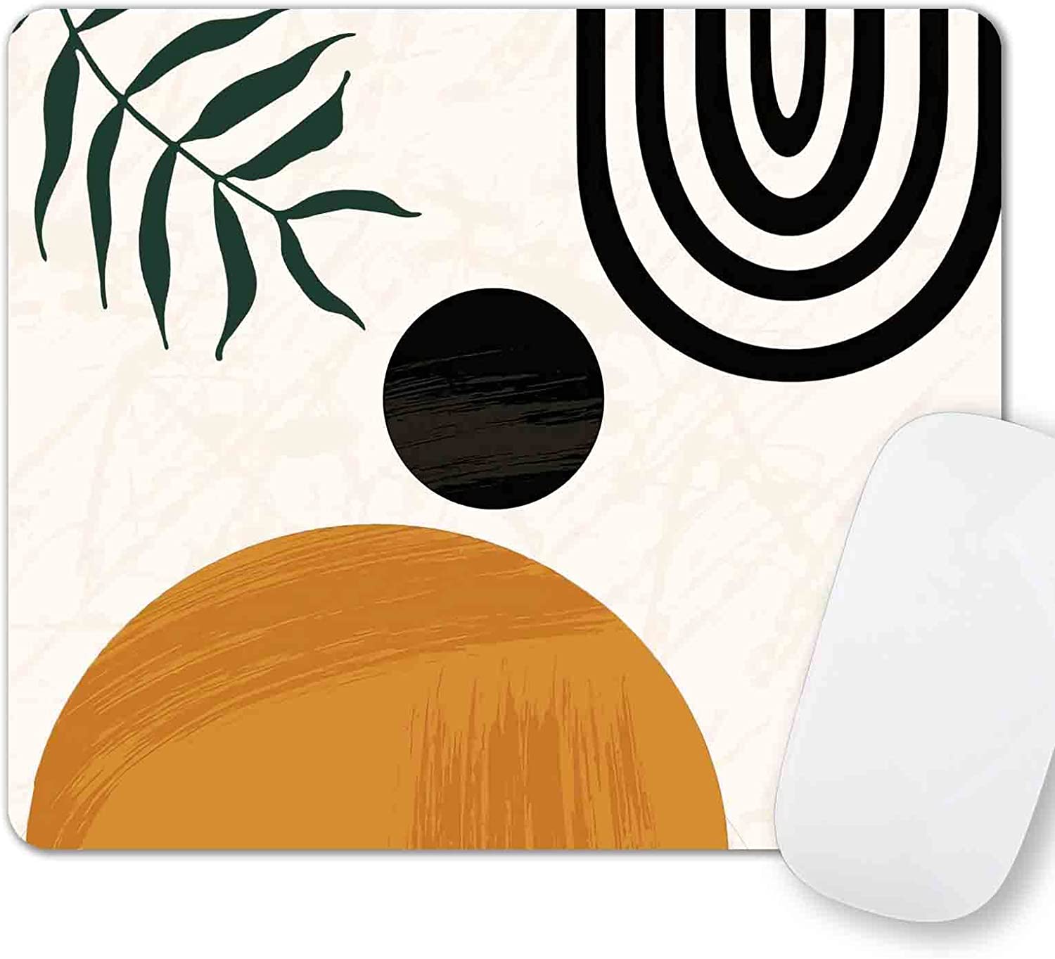 Boho Mouse Pad - Square Personalized Premium Texture Custom Computer ...