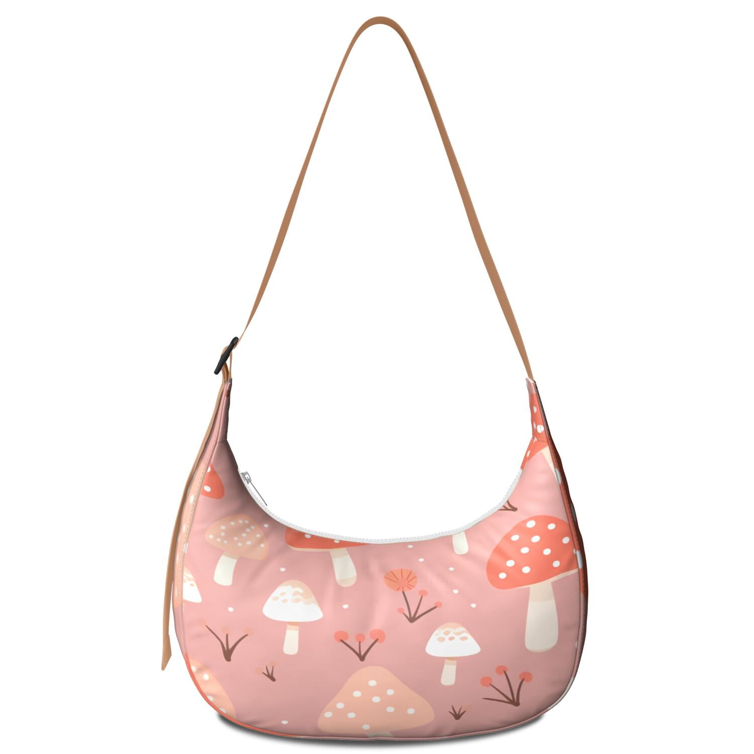 Boho Mushroom Crossbody Handbag for Women, Lightweight Water-Resistant ...