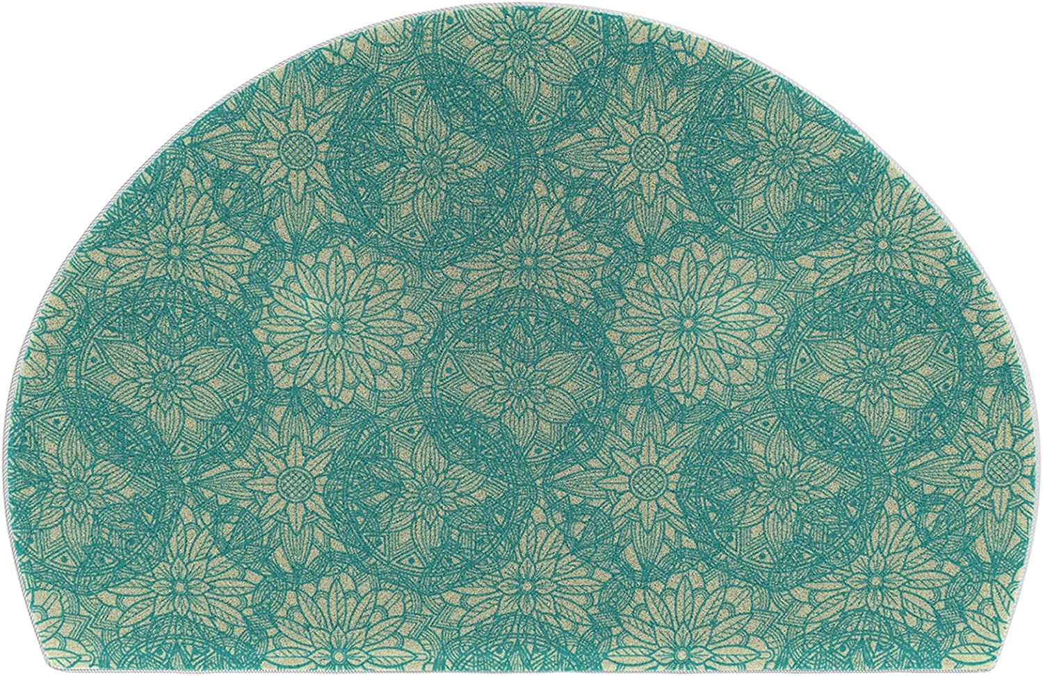 Boho Mystic Mandala Morocco Bohemian Bathroom Rugs Half Circle Bath Mat ...