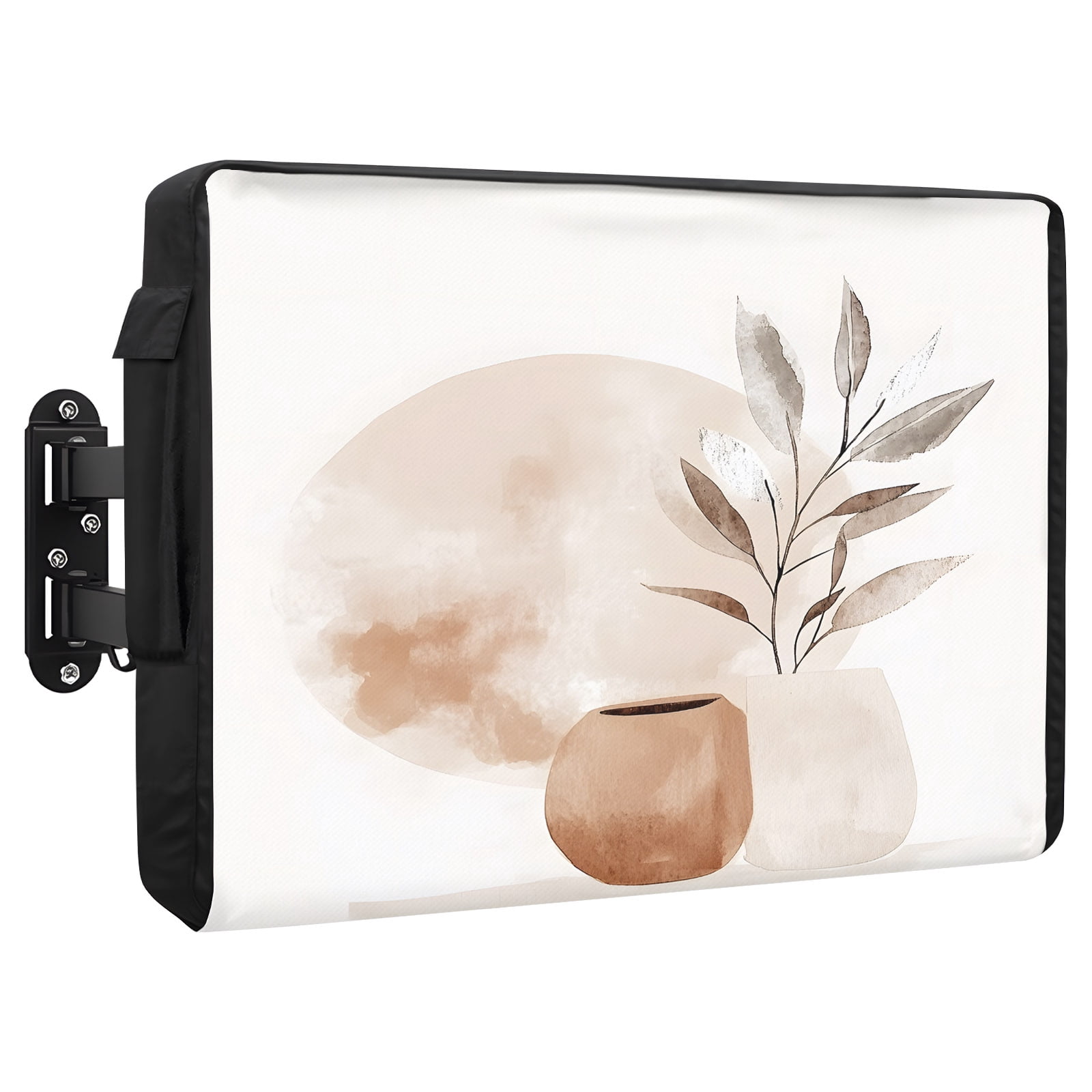 Boho Nordic Outdoor TV Cover 70 to 75 Inch Abstract Modern Watercolor ...