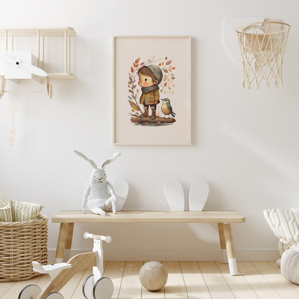 Boho Nursery Prints Wall Decor Room Baby Quotes Above Crib Art Unframed ...