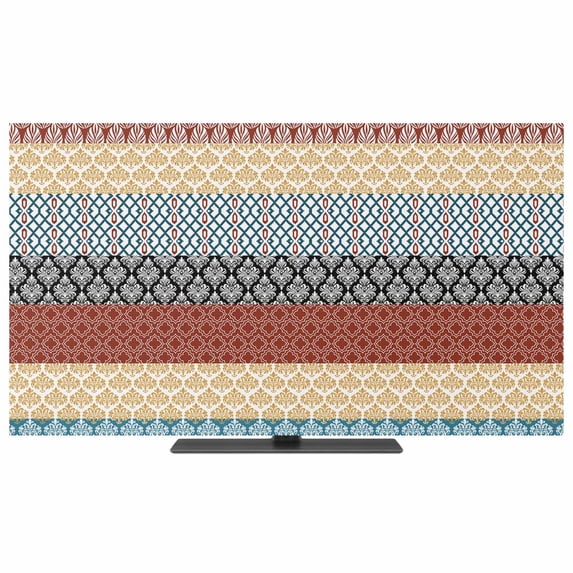 Boho Orange TV Dust Cover,Stretchable TV Screen Desktop Computer ...
