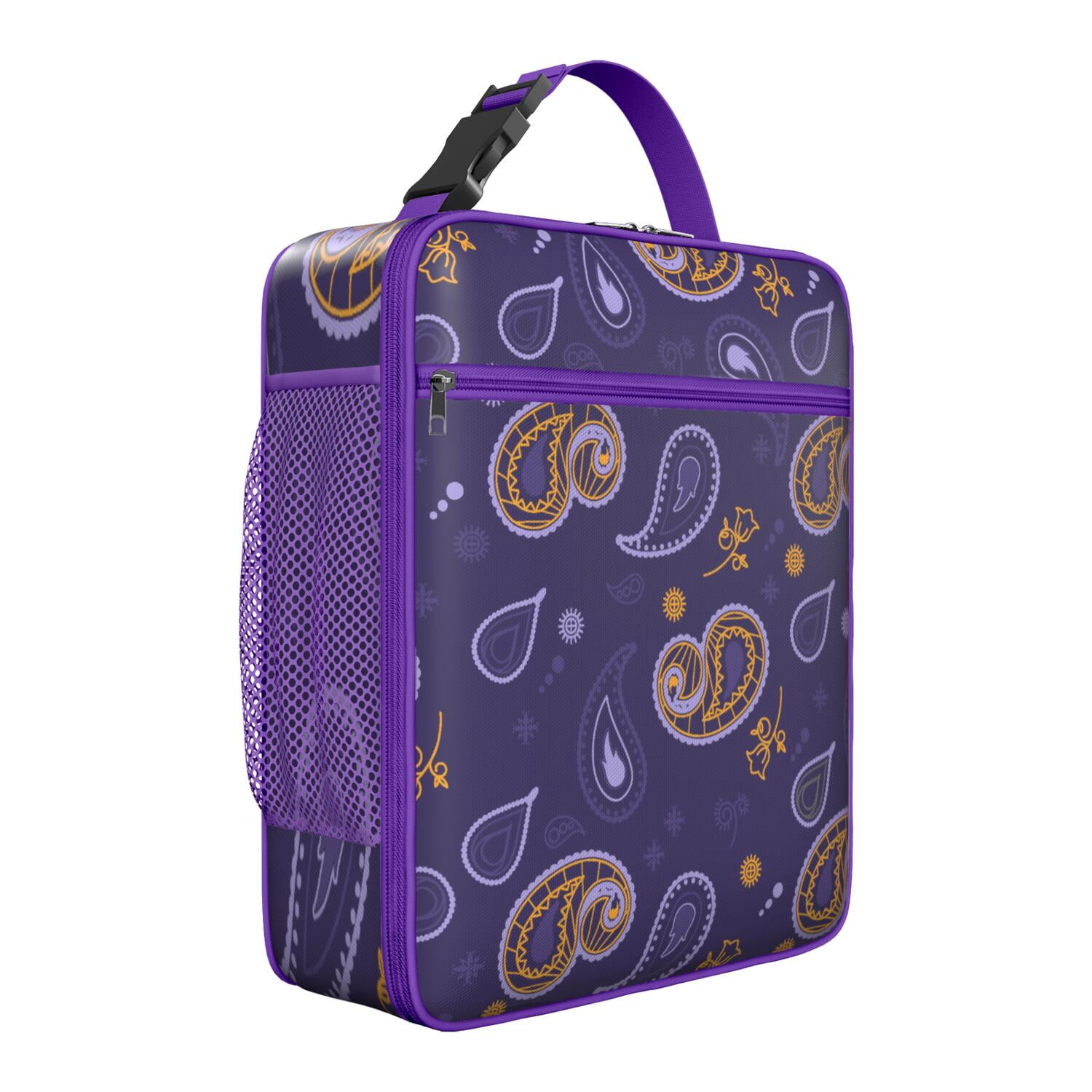 Boho Paisley Floral Vintage Ethnic Pattern Insulated Lunch Bag ...