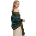 Boho Paisley Pashmina Shawl Wrap Lightweight Scarf for Women, Silky ...