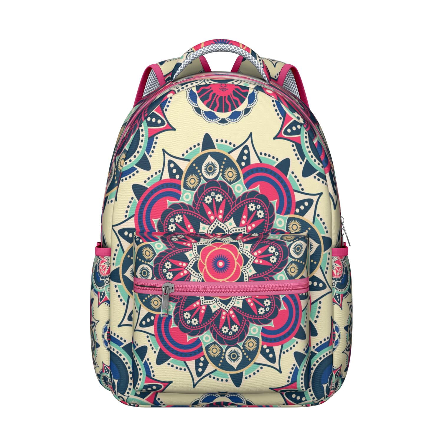 Boho Paisley Pattern Waterproof Backpack - Organized Storage for ...