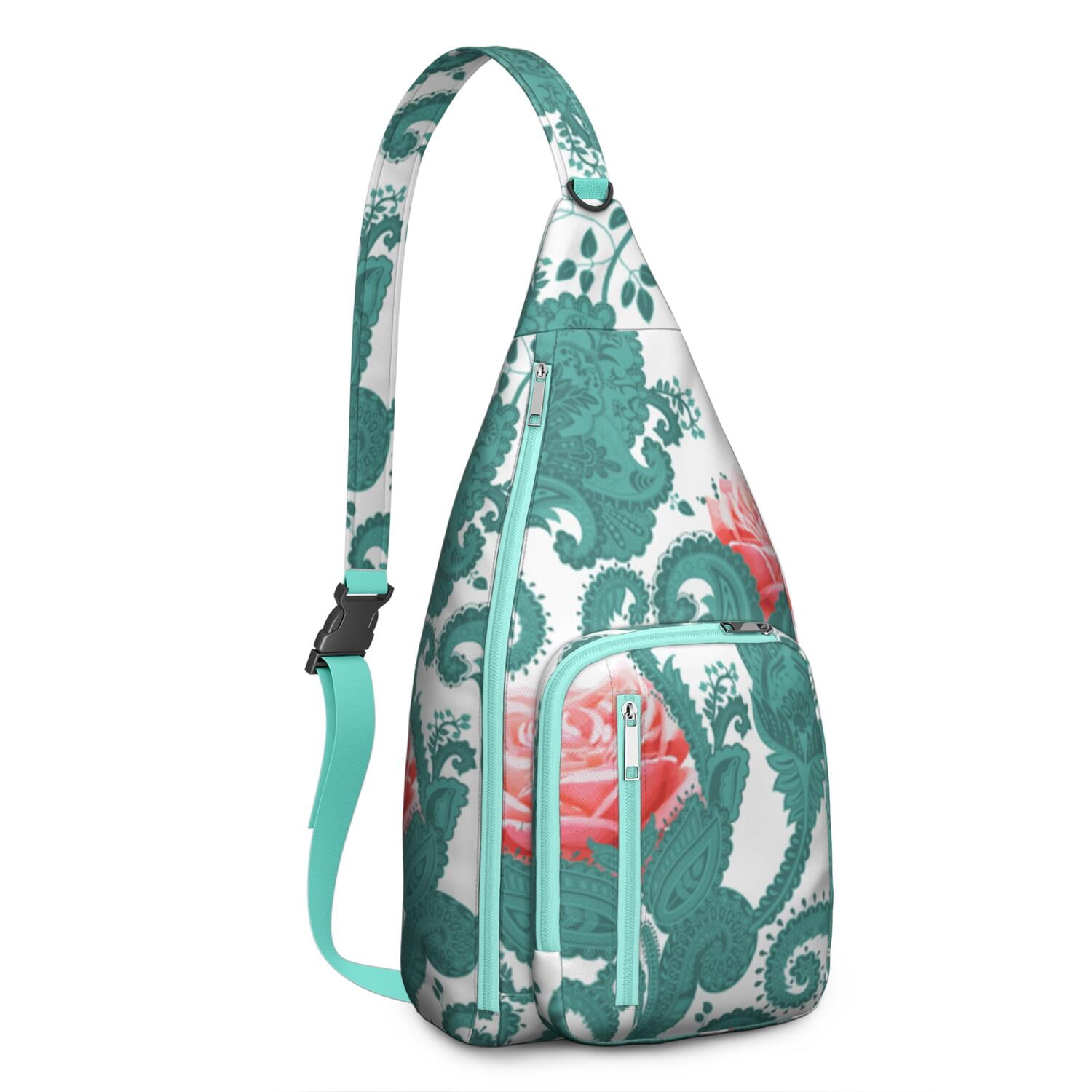 Boho Paisley Sling Backpack – Vintage Ethnic Mandala-Inspired Crossbody ...