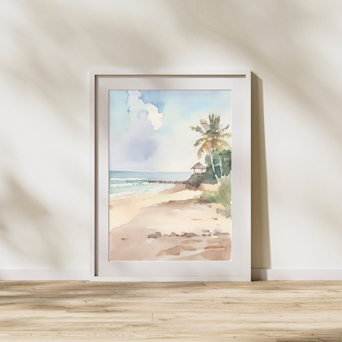 Boho Palm Tree Beach Art Print Home Decor #1668, Unframed Poster Size ...