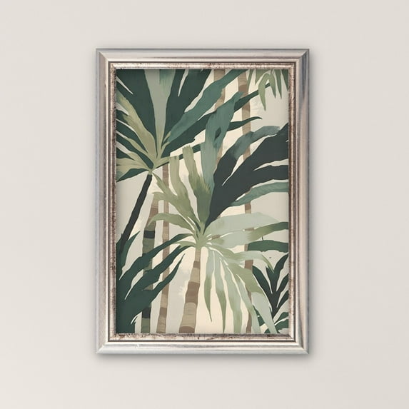 Boho Palm Tree, Botanical Wall Art Home Decor #2191, Unframed Canvas ...