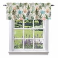 Boho Palm Tree Valance Curtain 1 Panel, Vintage Beach Exotic Green ...