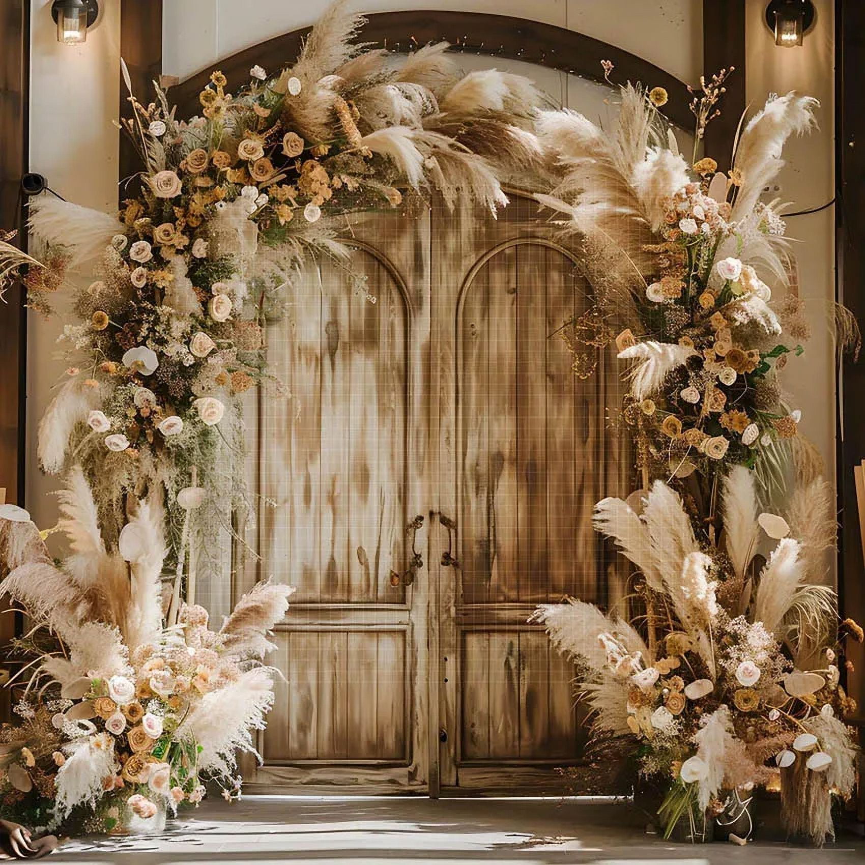 Boho Pampa Floral Arches Adult Birthday Maternity Wedding Portrait r ...