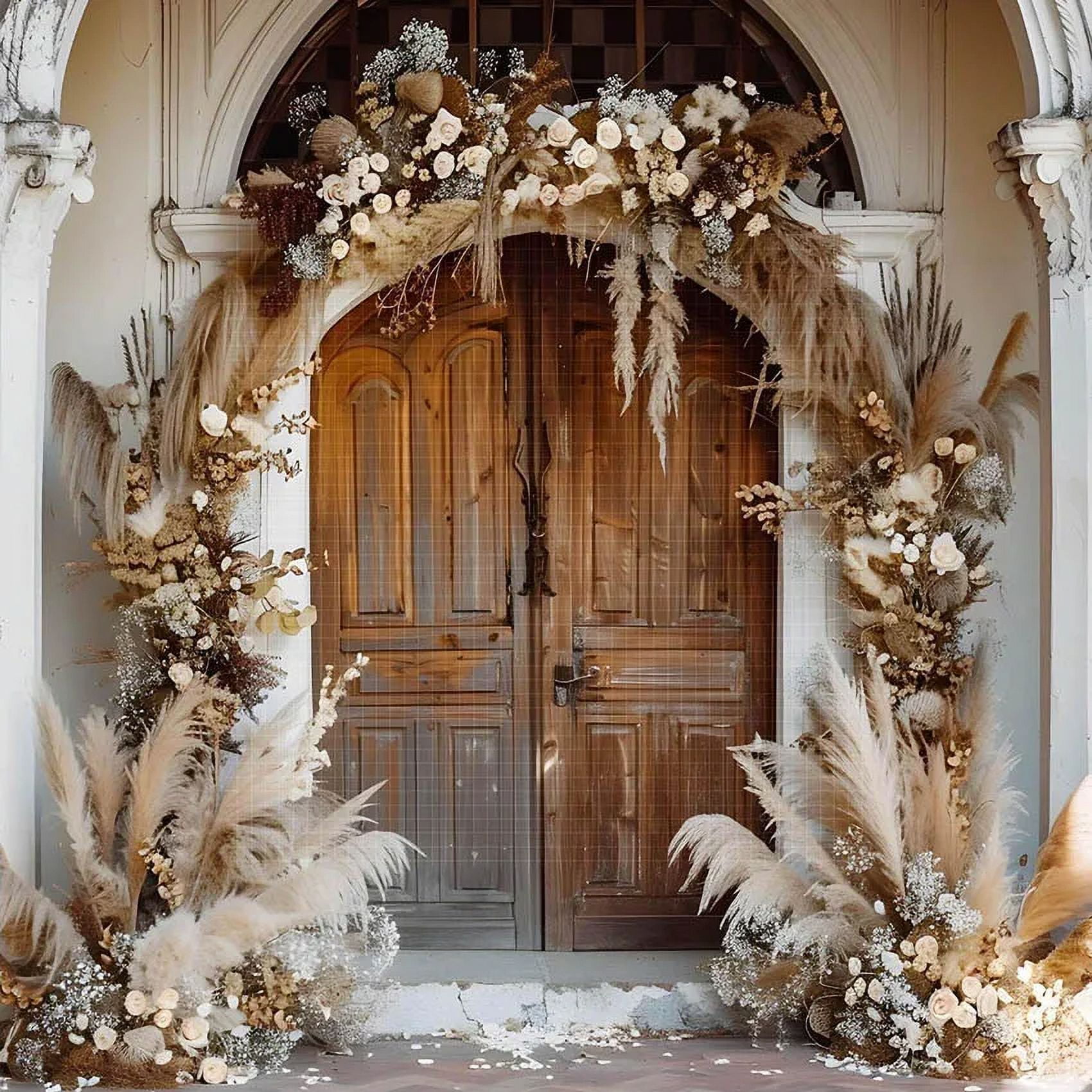 Boho Pampa Floral Arches Adult Birthday Maternity Wedding Portrait r ...