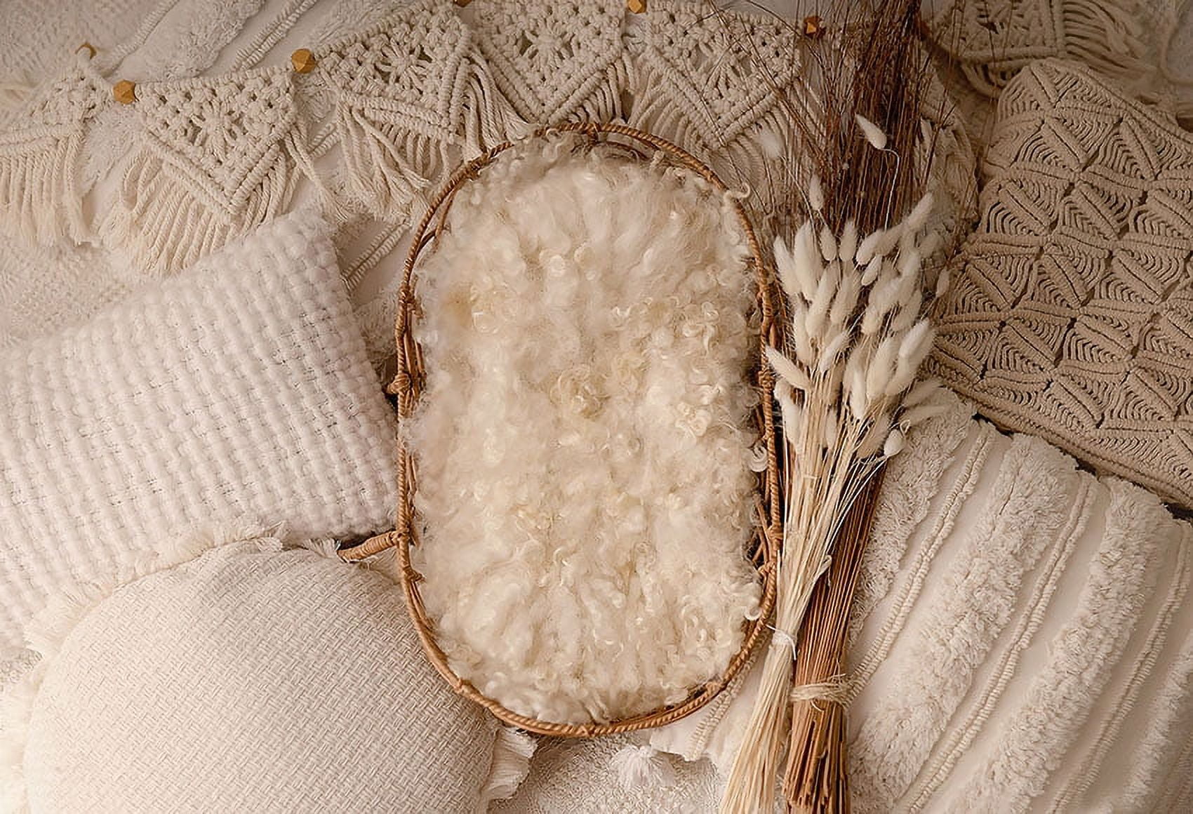 Boho Pampas Grass Flower Baby Shower Newborn Birthday Portrait r ...