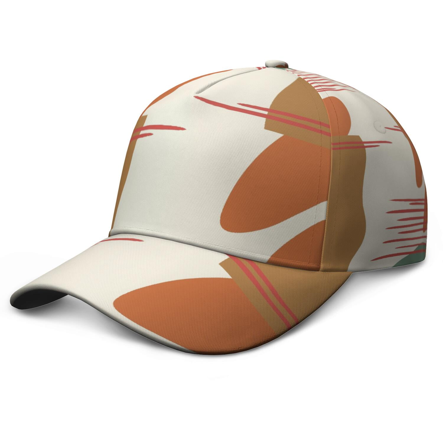 Boho Pattern Baseball Cap – Ink Sketch Style Vintage Dad Hat for Men ...