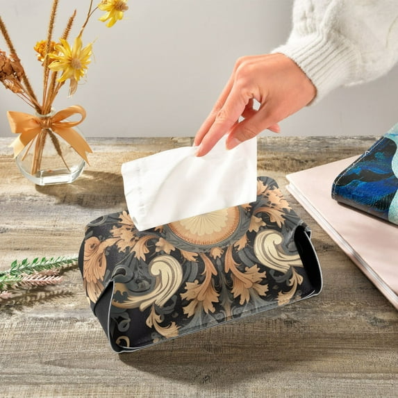 Boho Pattern Tribal Napkin Dispenser Leather Paper Napkins Holders ...